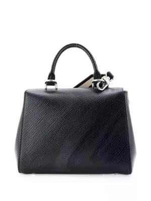 LOUIS VUITTON Cluny Epi Leather Mini Satchel With Monogram Strap - Black
