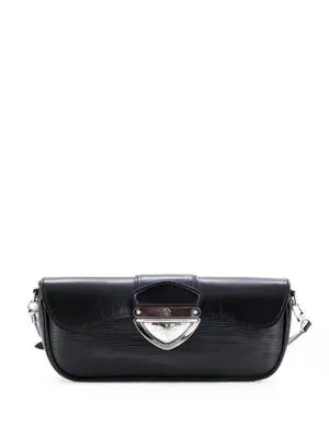 LOUIS VUITTON Montaigne Epi Leather Clutch Bag - Black