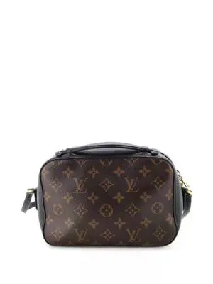 LOUIS VUITTON Monogram Canvas Saintonge Handbag - Black