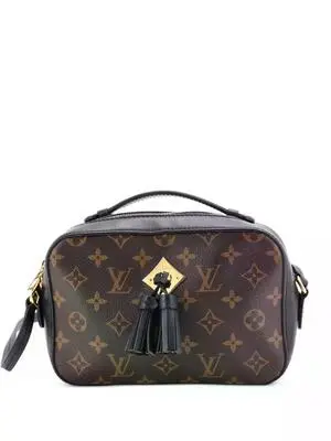 LOUIS VUITTON Louis Vuitton Monogram Canvas Saintonge Handbag Black