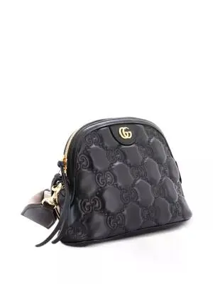 Gucci Gg Matelasse Leather Small Shoulder Bag - Black