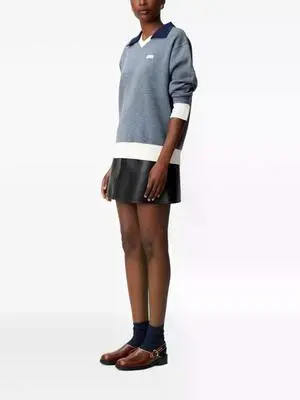 Claudie Pierlot Logo Patch V-neck Sweater