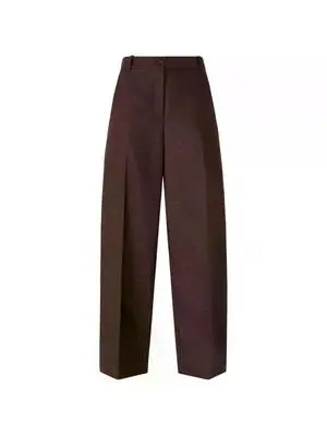 Pinko Pressed-crease Wide-leg Trousers - Brown