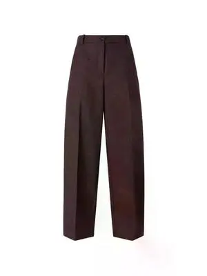 Pinko Pressed-crease Wide-leg Trousers - Brown