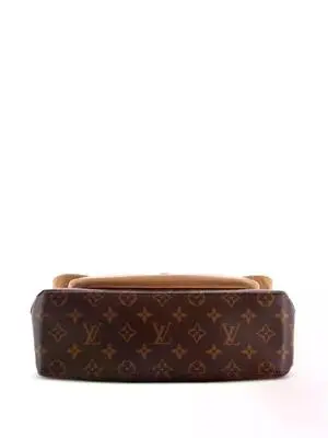 LOUIS VUITTON Monogram Canvas Marignan Handbag With Leather Shoulder Strap