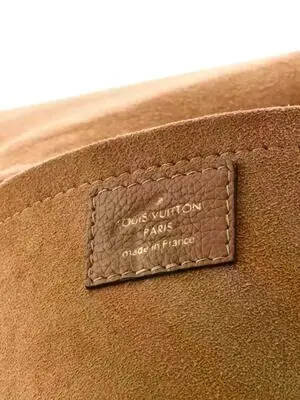 LOUIS VUITTON Monogram Canvas Marignan Handbag With Leather Shoulder Strap