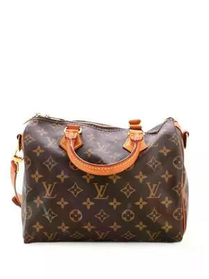 LOUIS VUITTON Speedy Bandouliere Bag Monogram Canvas 25 Satchel - Brown