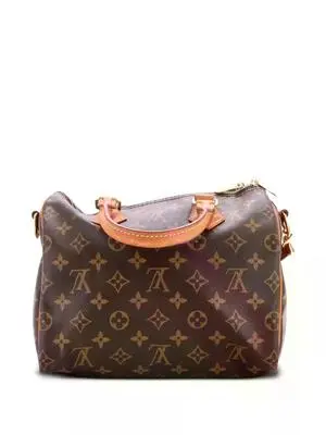 LOUIS VUITTON Speedy Bandouliere Monogram Canvas 25 Satchel - Brown
