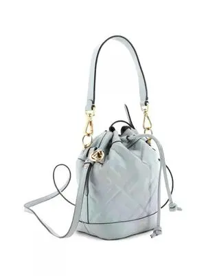 Fendi Mon Tresor Zucca Embossed Leather Mini Bucket Bag