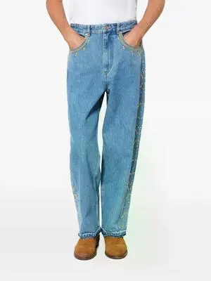 MARANT Jorian Barrel Fit Embroidered Jeans