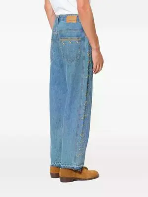MARANT Jorian Barrel Fit Embroidered Jeans