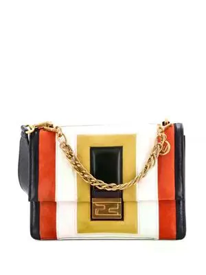 Fendi Kan U Leather Medium Shoulder Bag