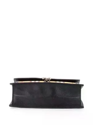 Burberry Macken Vintage Check Canvas Small Crossbody Bag - Black