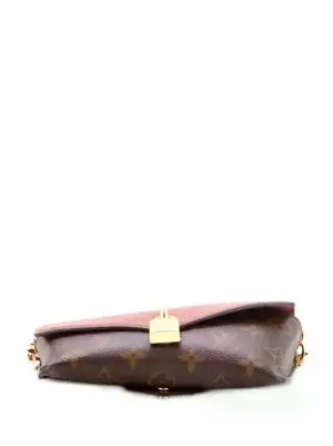 LOUIS VUITTON Monogram Canvas And Leather Padlock On Strap Crossbody Bag