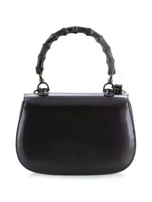 Gucci Bamboo Top Handle Satchel Bag - Black
