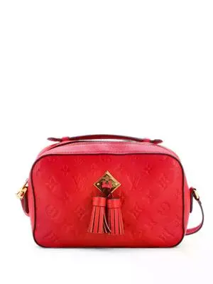 LOUIS VUITTON Saintonge Handbag Monogram Empreinte Leather Crossbody Bag - Red
