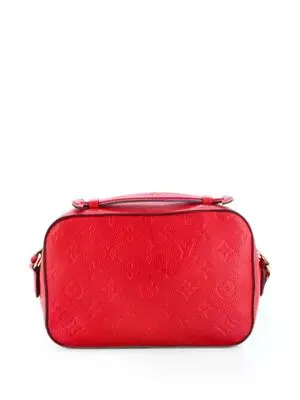 LOUIS VUITTON Monogram Empreinte Saintonge Handbag - Red
