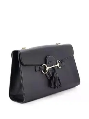Gucci Emily Chain Flap Bag Leather Medium Shoulder Bag