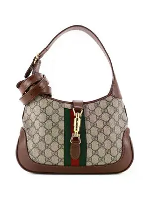 Gucci Jackie 1961 Gg Coated Canvas Small Hobo Bag
