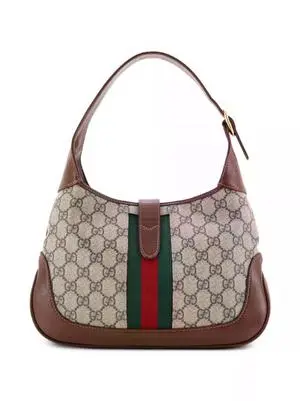Gucci Jackie 1961 Gg Coated Canvas Small Hobo Bag
