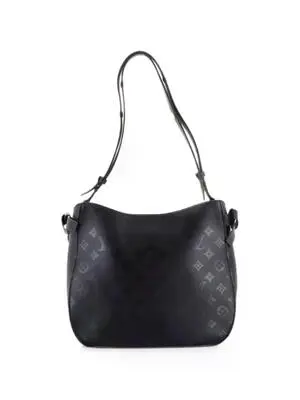 LOUIS VUITTON Very Monogram Leather Hobo Bag - Black