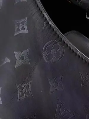 LOUIS VUITTON Very Monogram Leather Hobo Bag - Black