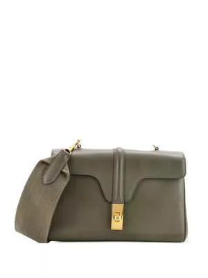 Celine Soft 16 Bag Smooth Calfskin Shoulder Bag - Green