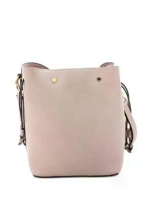 LOUIS VUITTON Lockme Leather Nano Bucket Bag - Neutrals