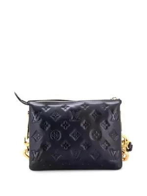 LOUIS VUITTON Coussin Bb Monogram Embossed Lambskin Crossbody Bag