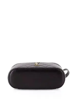 Saint Laurent Gaby Zip Around Vanity Bag Quilted Leather Mini Satchel