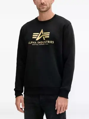 Alpha Industries Logo-print Sweatshirt - Black