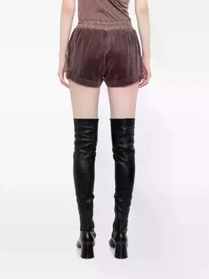 Rick Owens Velvet Drawstring Shorts