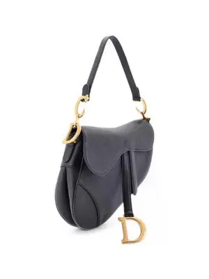 Dior Saddle Handbag Leather Medium Shoulder Bag