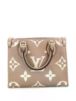 LOUIS VUITTON Onthego Bicolor Monogram Empreinte Giant Bb Tote Bag - Neutrals