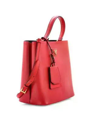 Prada Panier Saffiano Leather Medium Bucket Bag