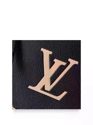 LOUIS VUITTON Pochette Metis Bicolor Monogram Empreinte Giant Crossbody Bag - Black