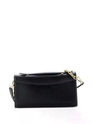 LOUIS VUITTON Capucines Wallet On Chain Leather Clutch Bag - Black