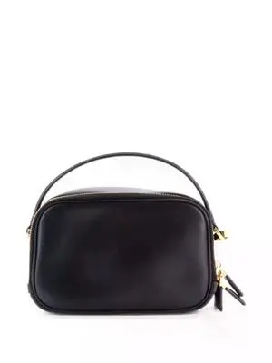 Prada Odette Top Handle Bag Leather Mini Crossbody Bag - Black