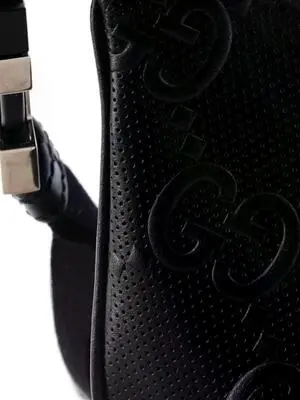 Gucci Gg Embossed Perforated Leather Small Belt Bag