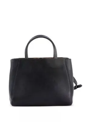 Fendi 2jours Leather Petite Satchel - Black