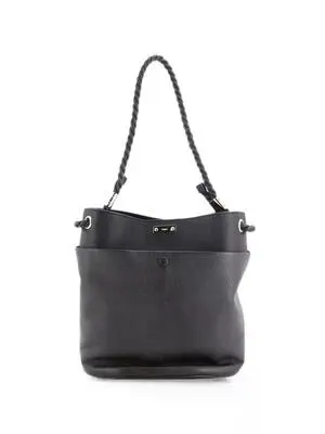 Chloé Braided Handle Key Leather Bucket Bag