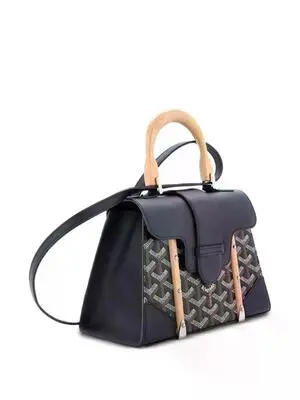Goyard Structured Saigon Top Handle Bag - Black