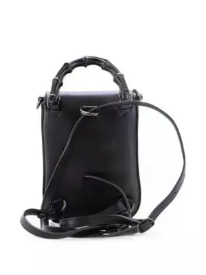 Gucci Bamboo Top Handle Backpack Leather Mini Shoulder Bag