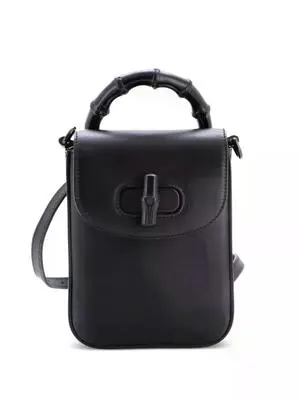 Gucci Bamboo Top Handle Backpack Mini Leather Shoulder Bag