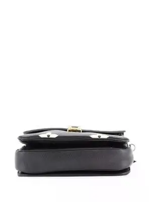 LOUIS VUITTON Pochette Metis Bicolor Monogram Empreinte Giant Crossbody Bag - Black