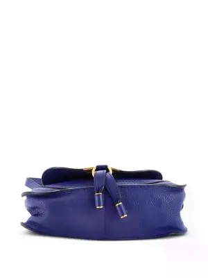 Chloé Marcie Satchel Leather Baby Crossbody Bag - Blue