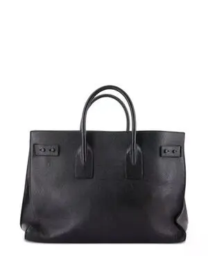Saint Laurent Sac De Jour Souple Leather Satchel - Black