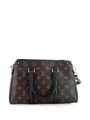 LOUIS VUITTON Soufflot Tote Monogram Canvas With Leather Bb Satchel