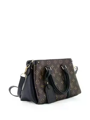 LOUIS VUITTON Soufflot Tote Monogram Canvas With Leather Bb Satchel