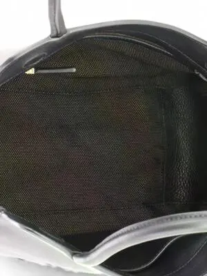 Prada Frame Soft Grain Leather Medium Tote Bag